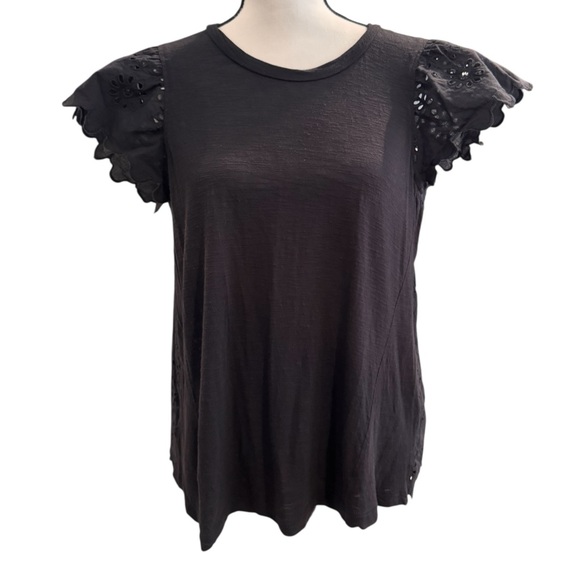 Jennifer & Grace | Tops | Jennifer Grace Black Eyelet Lace Top | Poshmark